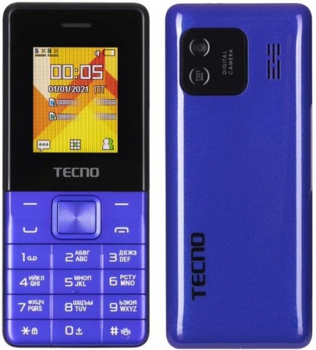 Мобільний телефон TECNO T301 1.77" 2SIM, 1150мА•год, синій | ERC Ukraine